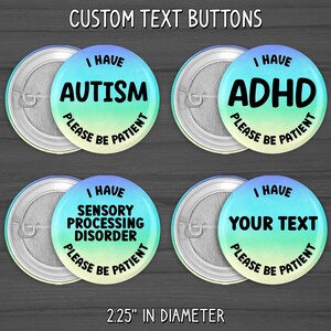 Autism Awareness Pins, ADHD Buttons, Cerebral Palsy, Down Syndrome ...