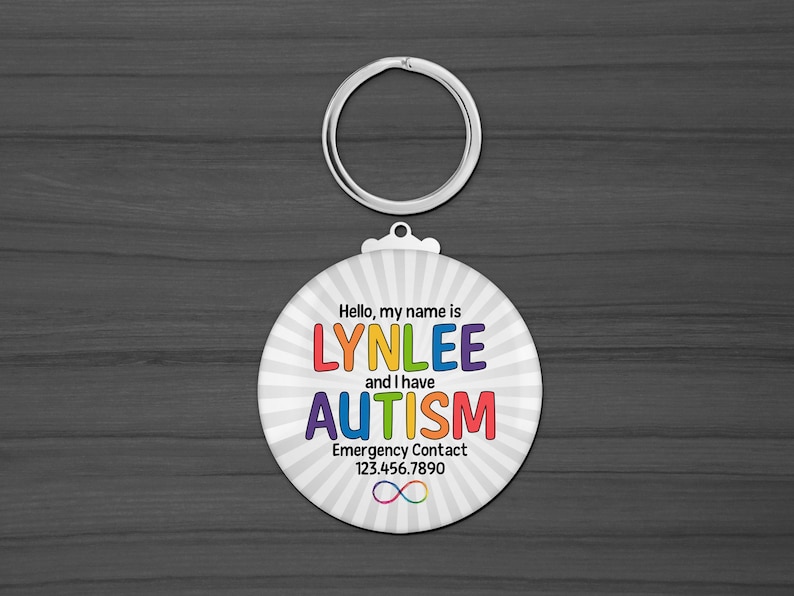 Autism Safety ID Set | Personalized Non-verbal Autism Awareness Tags ...