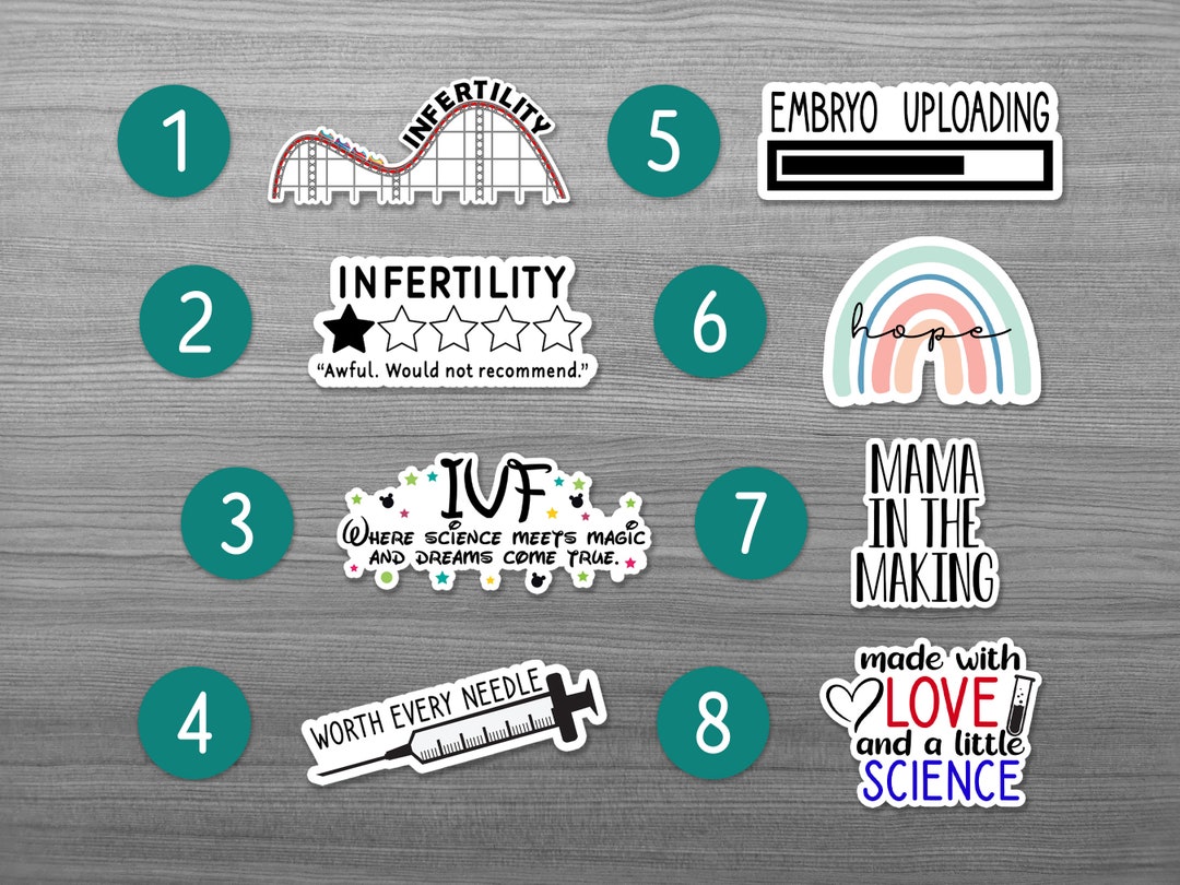 You Pick IVF Journal Sticker Packs | Infertility Journal | IVF Planner ...