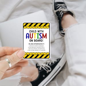 Autism Child on Board Car Decal | Autism Awareness | Special Needs Mom ...
