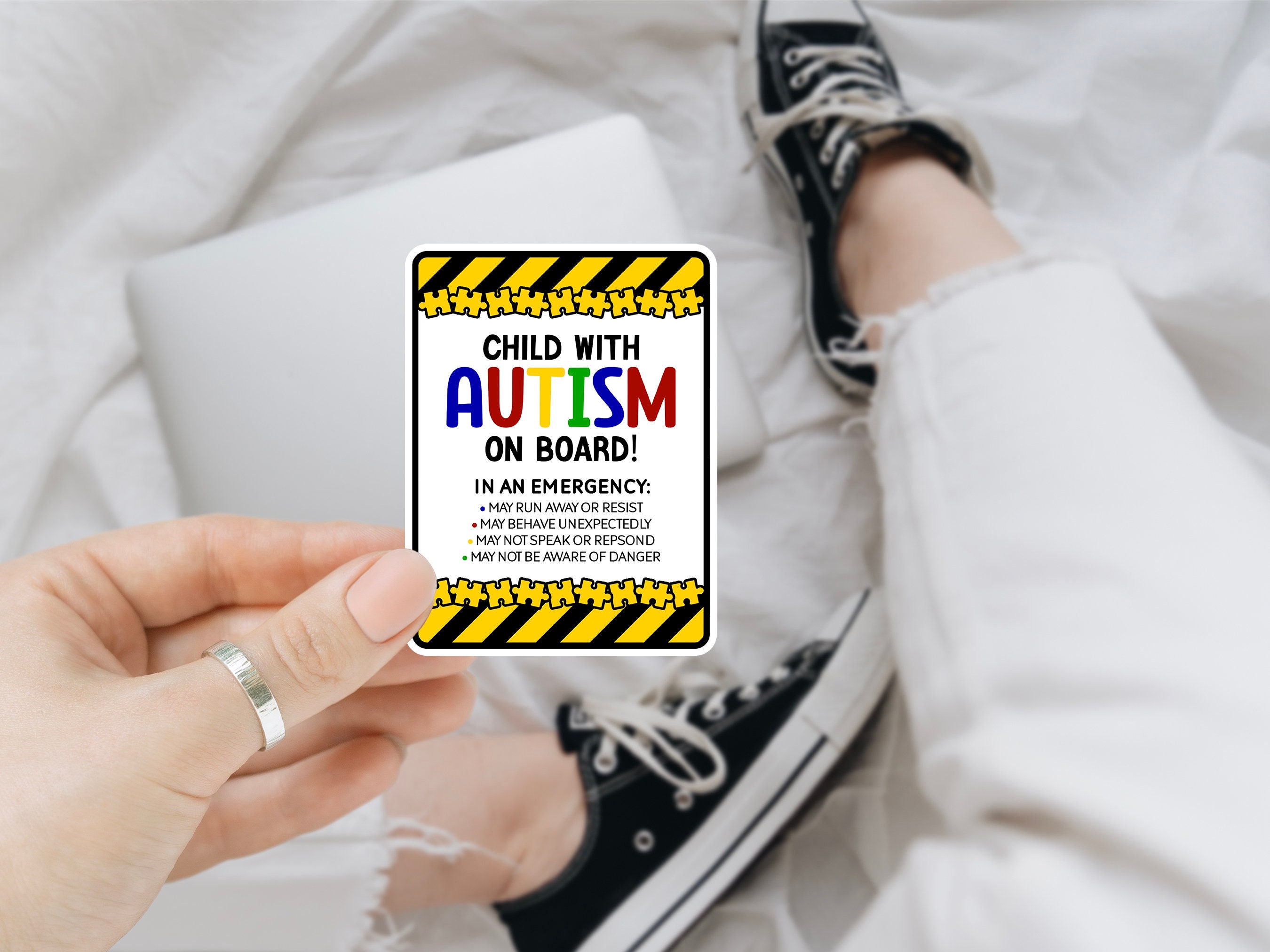 Autism Child on Board Car Decal | Autism Awareness | Special Needs Mom ...