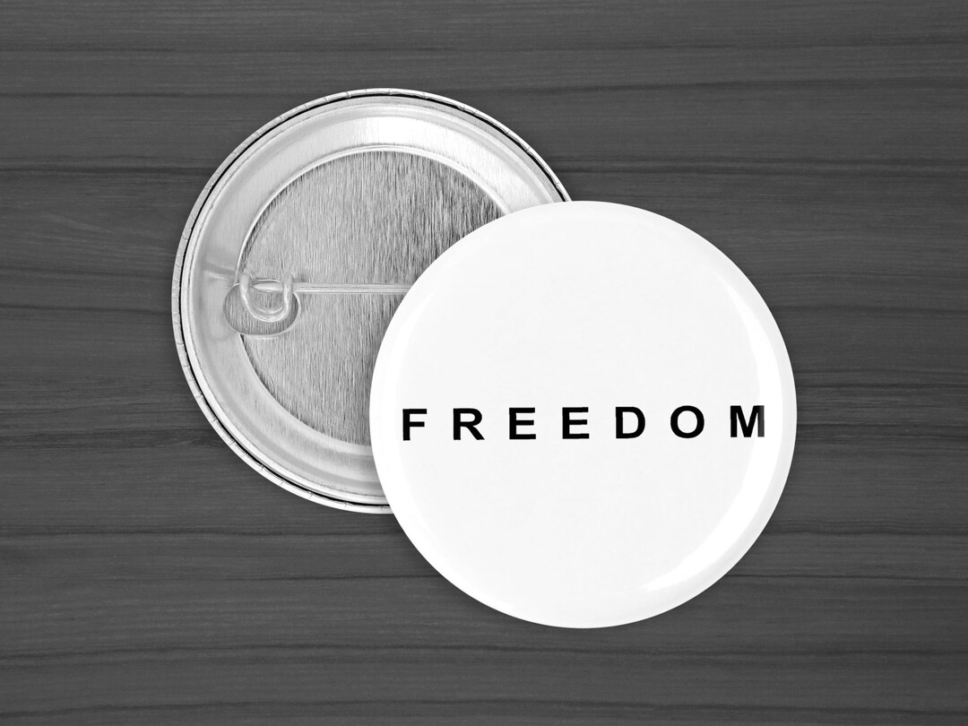 Freedom Charlie Kirk Pinback Button – Political Pin, Conservative Lapel ...