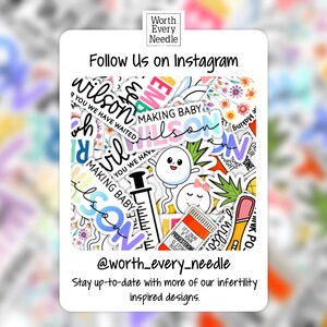 IVF Custom Sticker Gift Infertility Stickers Fertility Gifts IVF Got ...