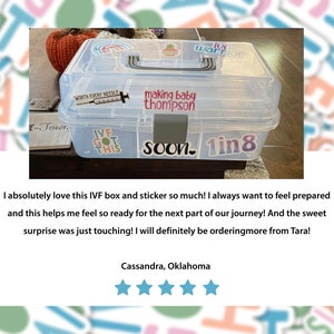 IVF Medication Organizer Storage | IVF Gifts | Med Box | Infertility ...