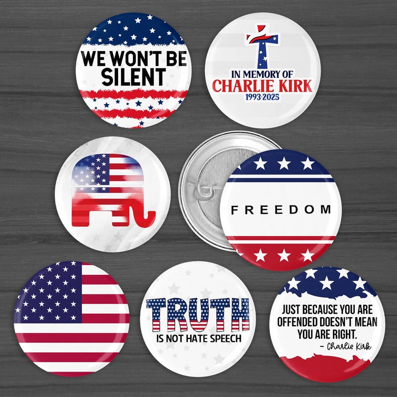 Charlie Kirk Lapel Pin - Etsy