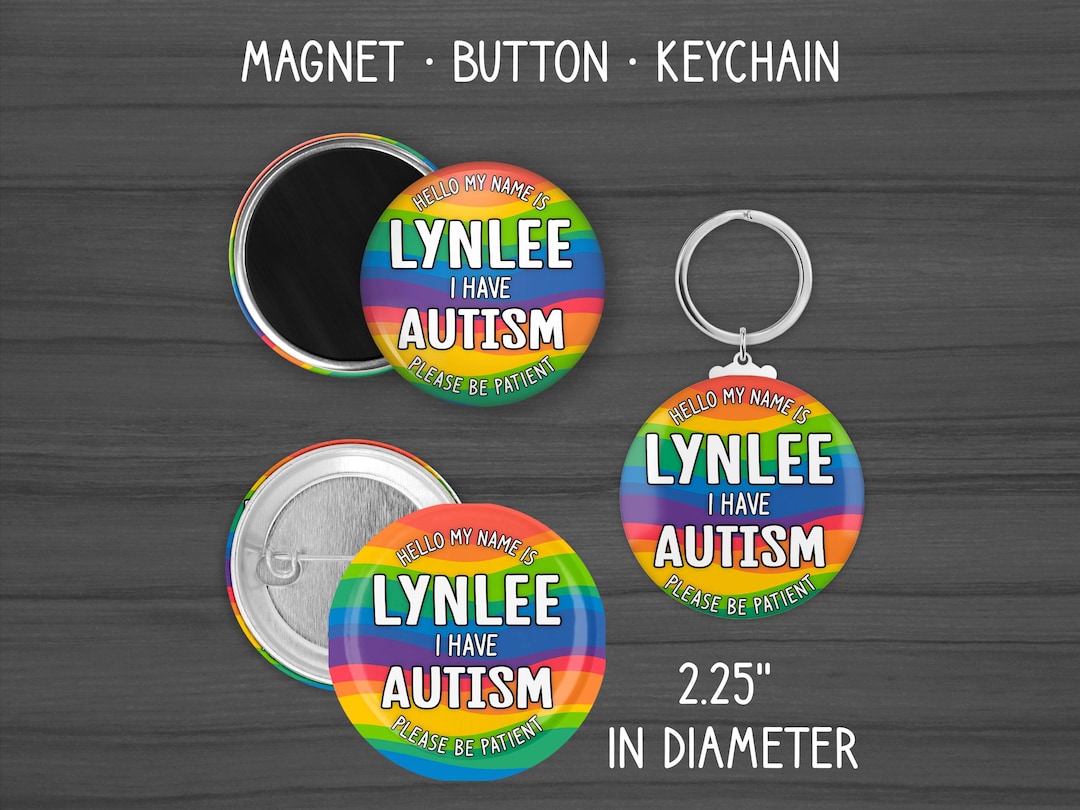 Autism Card I Am Autistic Autism Medical ID Tag Saftey Tag Autism ...