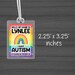 Autism Card I Am Autistic Autism Medical ID Tag Saftey Tag Autism ...