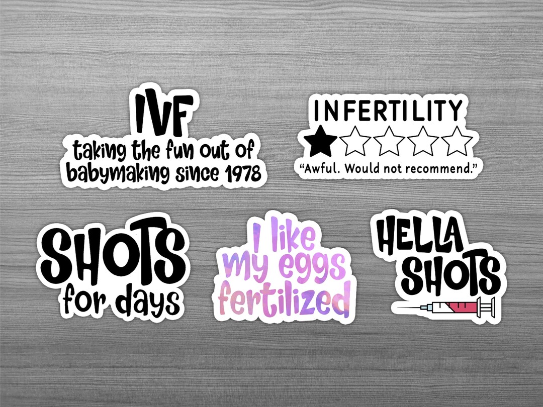 IVF Sticker 5 Pack Infertiilty Gifts Fertility Planner IVF Gift ...