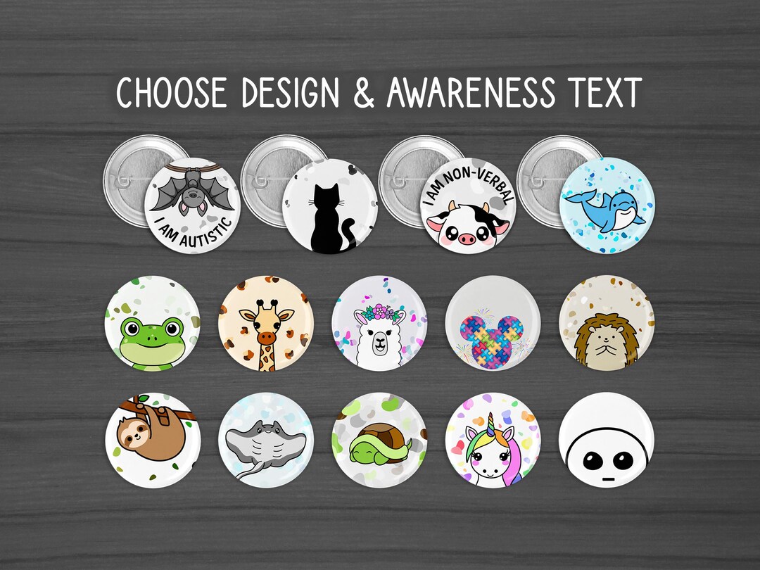 Hidden Disabilities Badge Pins, Autism, ADHD, Chronic Pain, Sensory ...