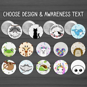 Hidden Disabilities Badge Pins, Autism, ADHD, Chronic Pain, Sensory ...
