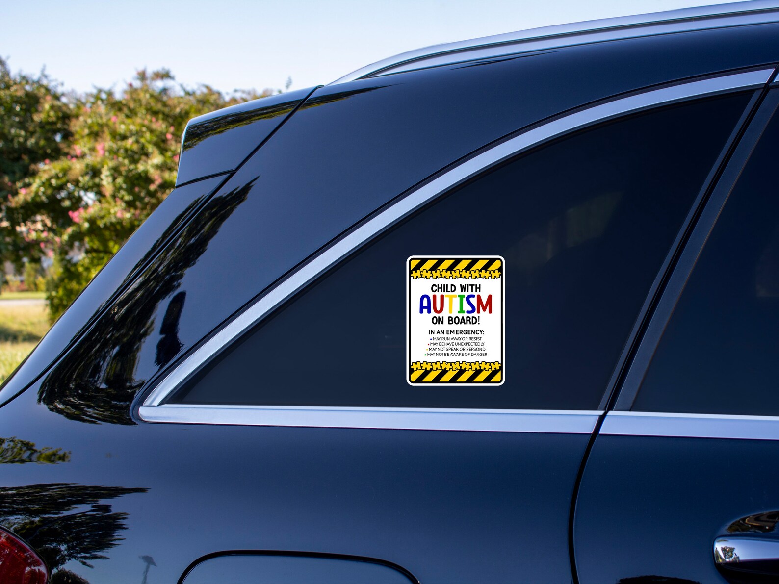 Autism Child on Board Car Decal | Autism Awareness | Special Needs Mom ...
