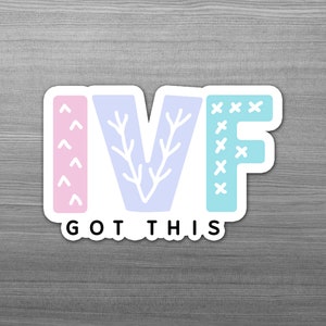 IVF Sticker Gift | Infertility Journal | Fertility Calendar Stickers ...