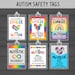 Autism Card | I Am Autistic | Autism Medical ID Tag | Saftey Tag ...