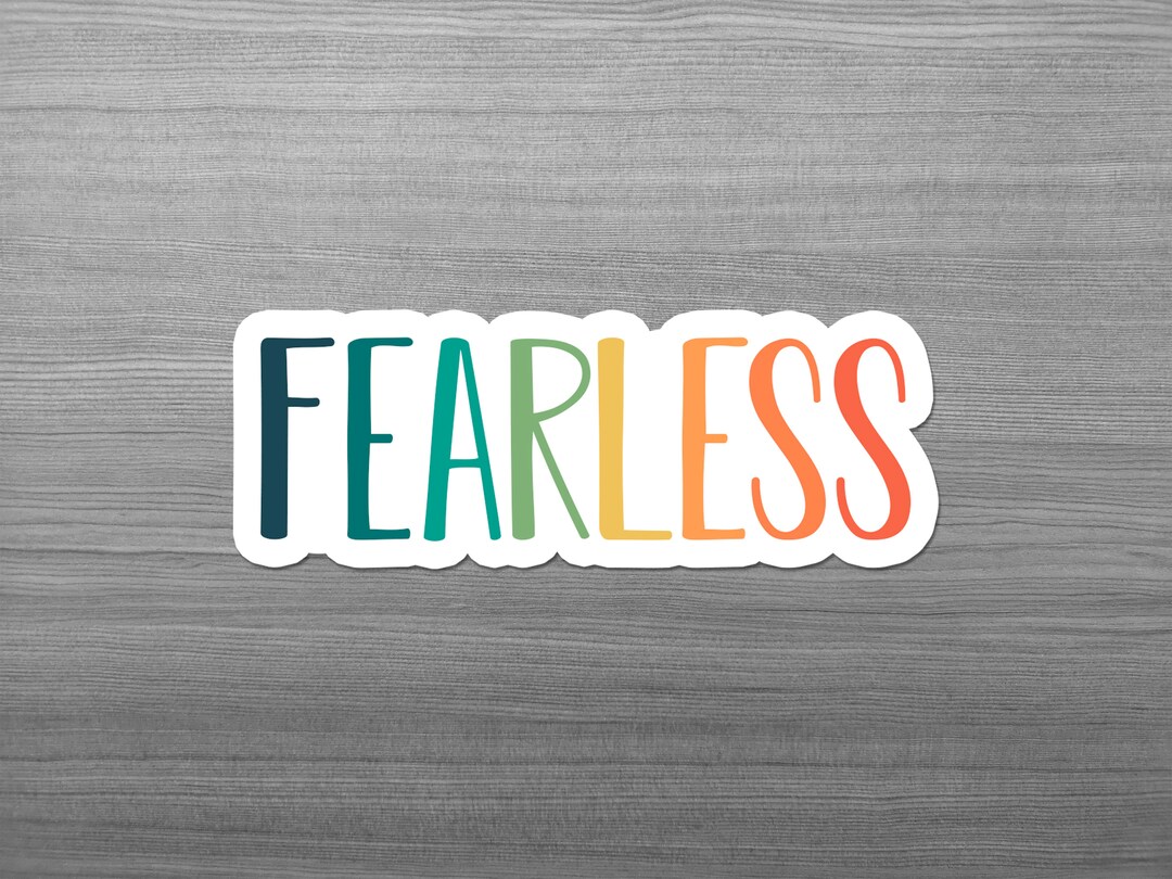 Fearless Sticker, Aesthetic Stickers, MacBook Computer Decal, Self Care ...