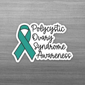 PCOS Awareness Sticker Pack Chronic Illness Chronic Pain IVF Gifts ...