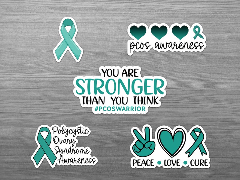 PCOS Awareness Sticker | PCOS Warrior | PCOS Strong Journal Sticker ...