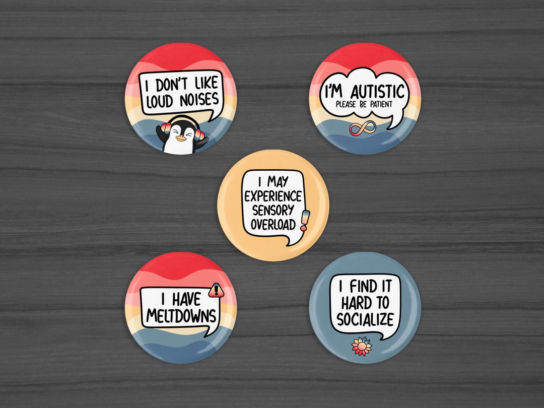 Autism Awareness Pins, Neurodiversity Acceptance, Mental Health Pins, I ...