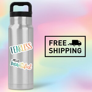 Fearless Sticker, Aesthetic Stickers, MacBook Computer Decal, Self Care ...