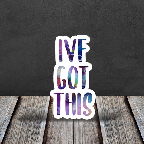 IVF Custom Sticker Gift Infertility Stickers Fertility - Etsy
