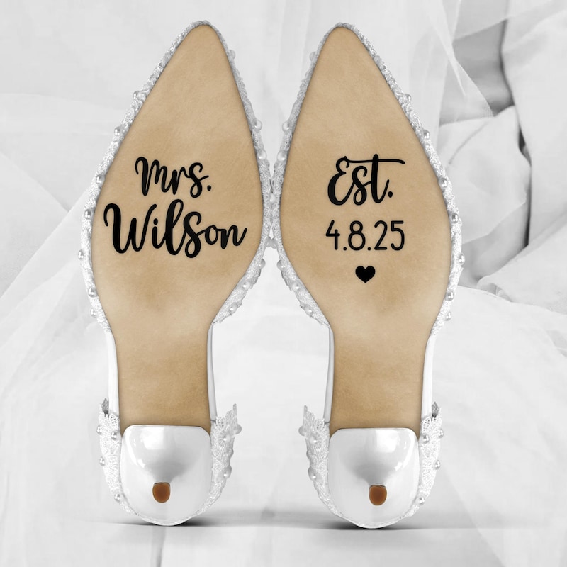 Custom Shoe Tags Bride - Etsy