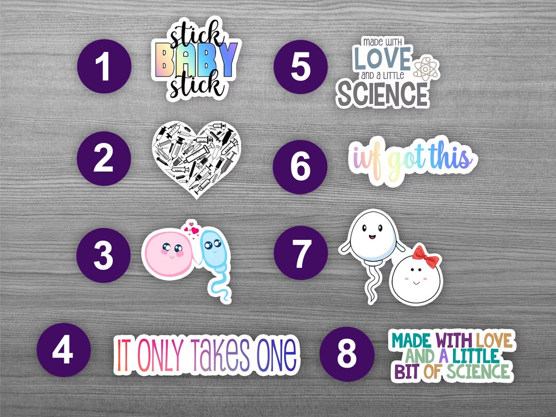You Pick IVF Journal Sticker Packs Infertility Journal IVF - Etsy