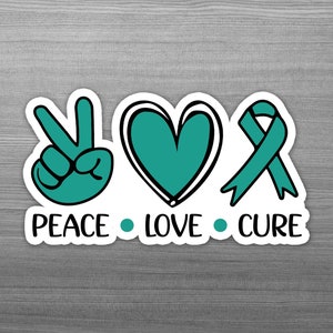 PCOS Awareness Sticker Pack Chronic Illness Chronic Pain IVF Gifts ...