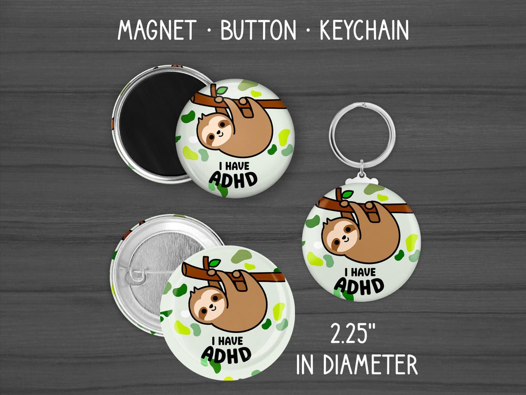 ADHD Awareness Pins, Neurodiversity Acceptance, Mental Health Pins, I ...