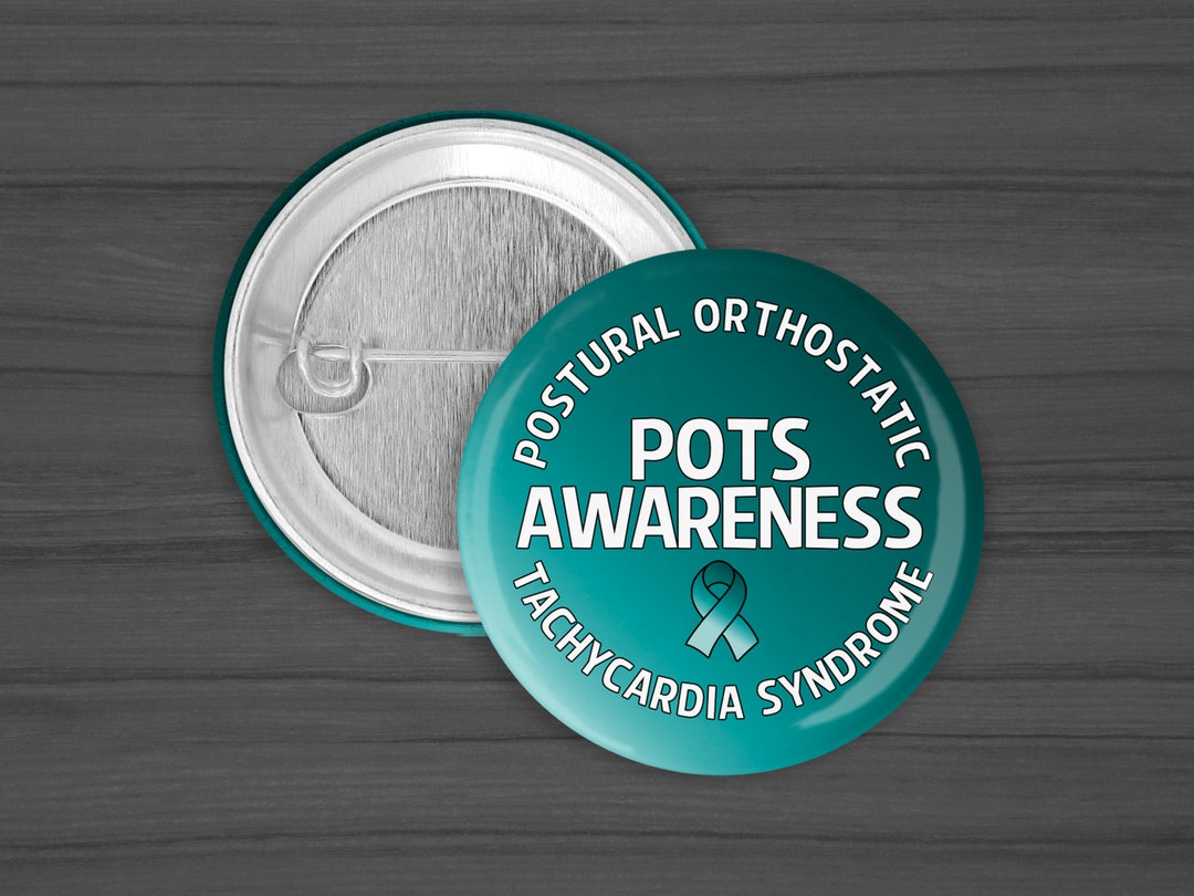POTS Awareness Disability Pin Badge, Diabetes, Pots Syndrome, Chronic ...