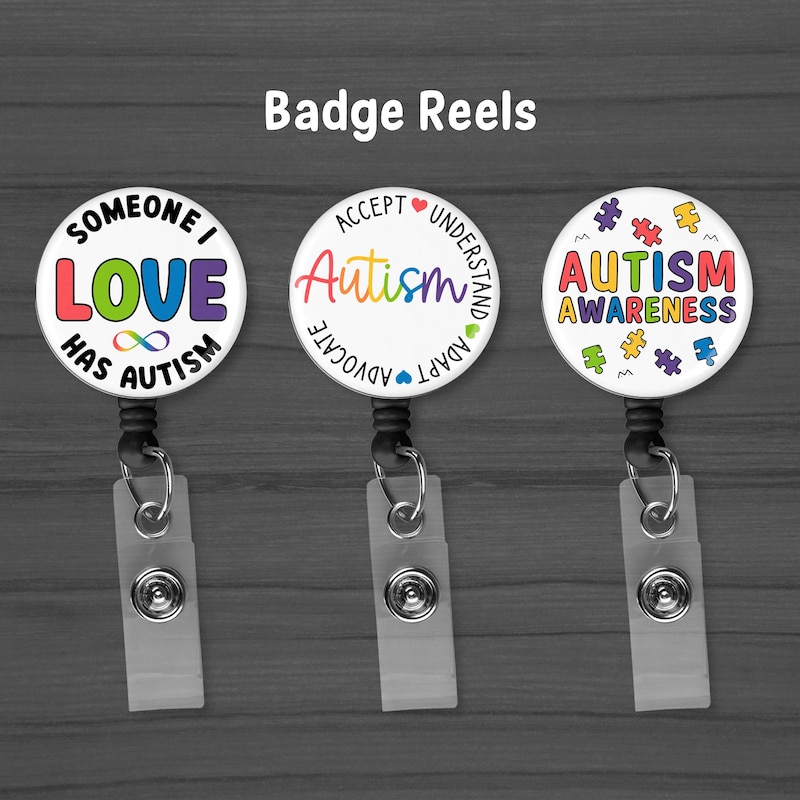Autism Badge Reel - Etsy