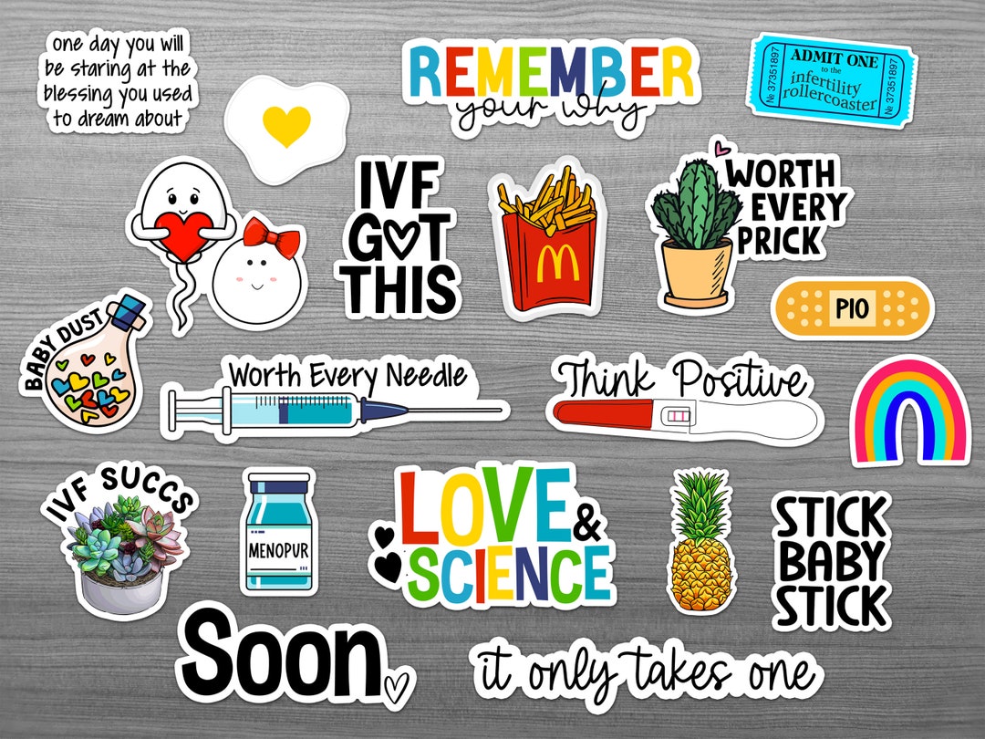IVF Stickers, Infertility Gift, Fertility Journey Gifts, Planner ...