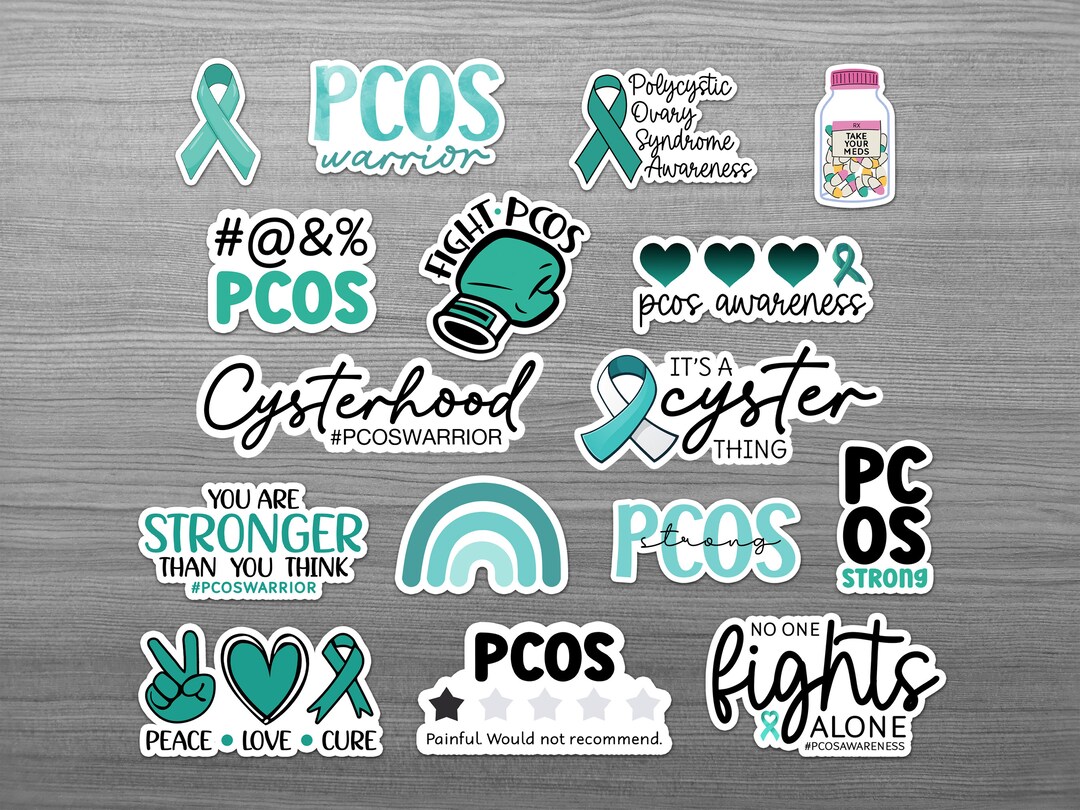 PCOS Awareness Sticker | PCOS Warrior | PCOS Strong Journal Sticker ...