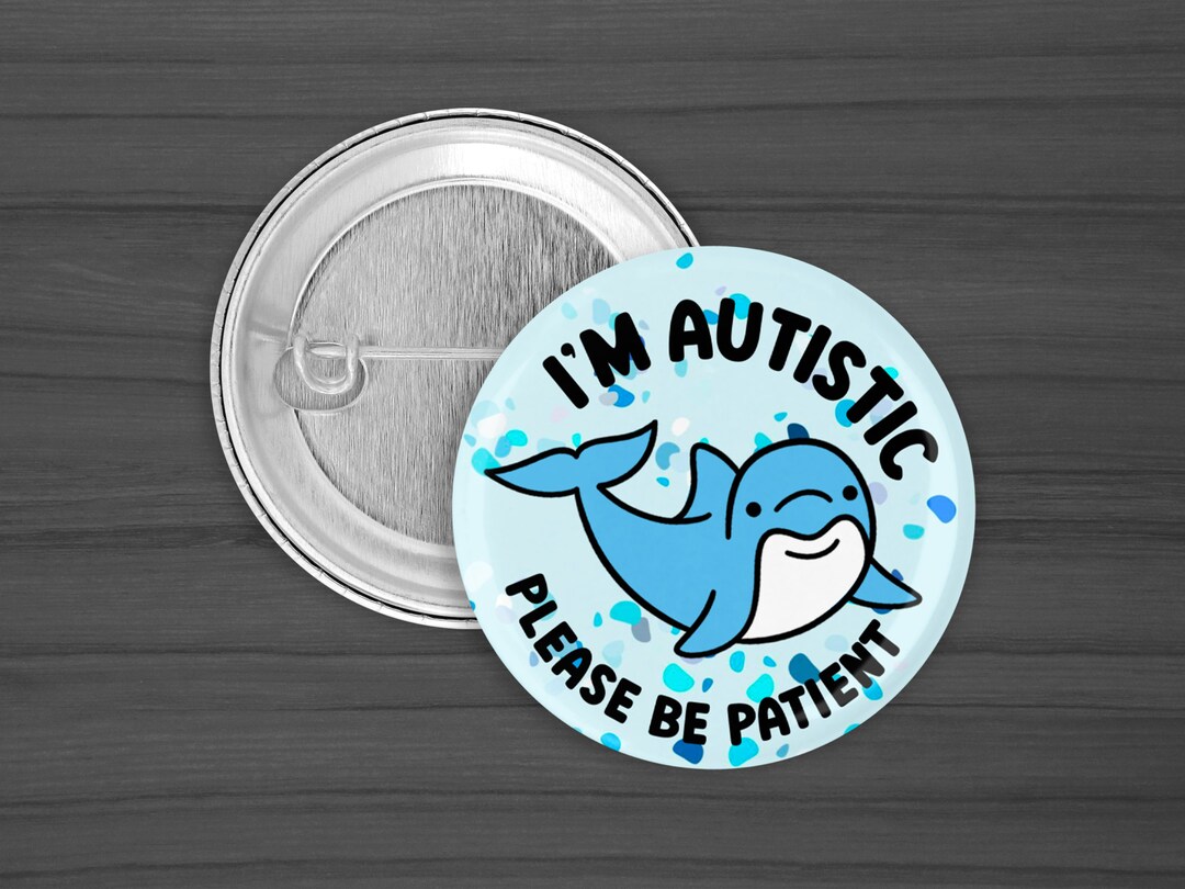 I Am Autistic Pin Badge, Autism Awareness, Autistic Acceptance ...