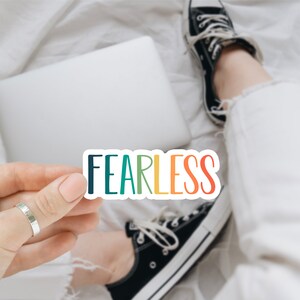 Fearless Sticker, Aesthetic Stickers, MacBook Computer Decal, Self Care ...