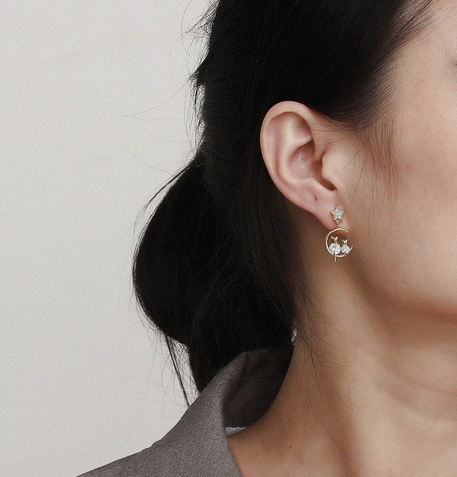 14K Gold Plated Cats Stud Earrings Gold Plated Cats Earrings - Etsy