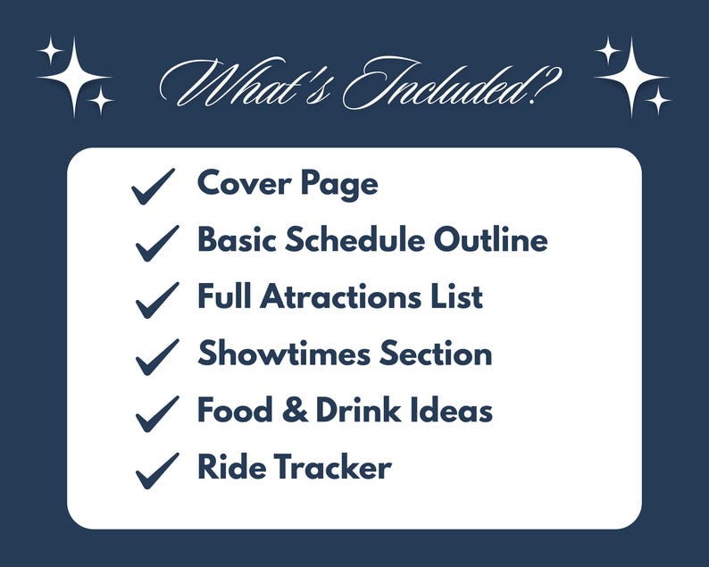 Disney World 4-park Itinerary Planner Bundle (PDF Download) - Etsy