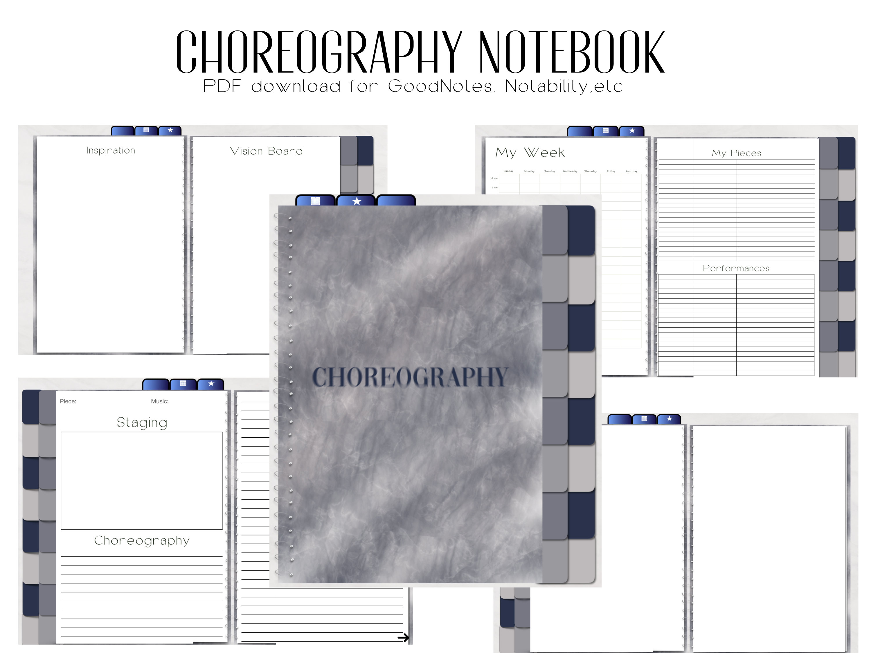 Choreography Notebook - Etsy