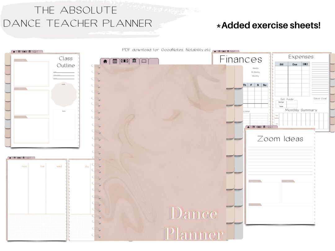 IDEAL Dance Teacher Planner - Etsy