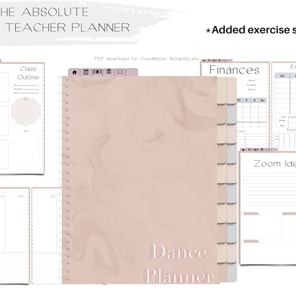 Dance Teacher Planner - Etsy