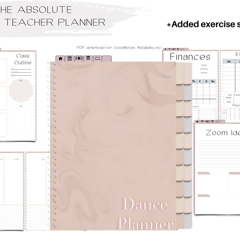 Dance Teacher Planner - Etsy