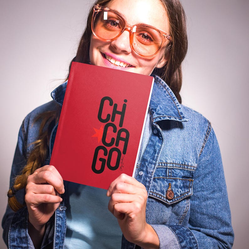 CHICAGO Hardcover Notebook or Personal Journal City Diary for Travel ...