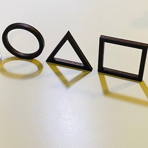 Squid Game Shapes Cutouts | Game Mask Logo Decor, 3 Colors | Self ...