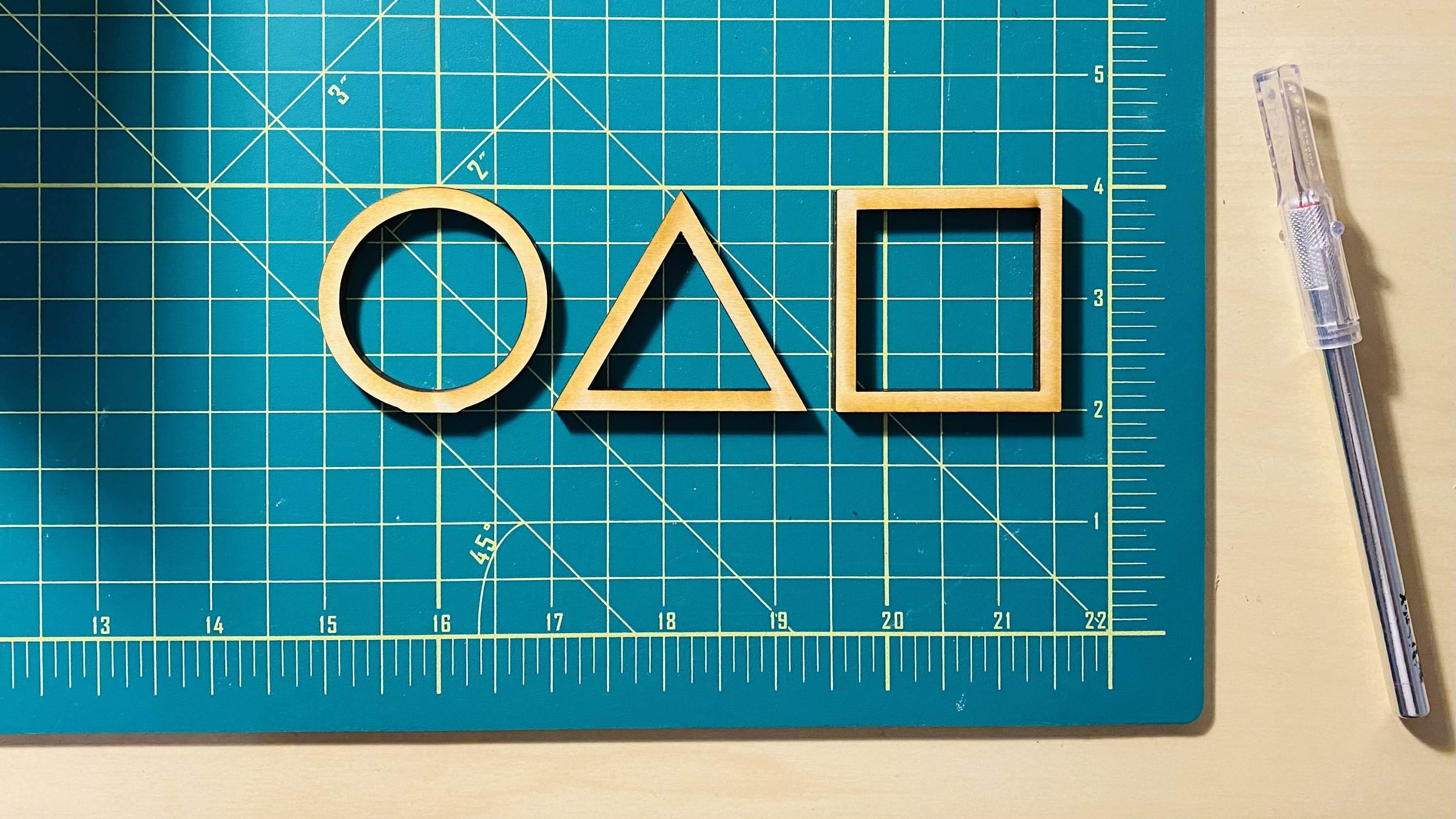 Squid Game Shapes Cutouts Game Mask Logo Decor 3 Colors - Etsy UK