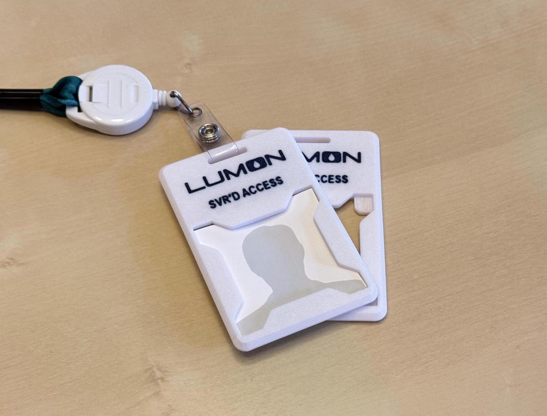 Lumon Svr'd ID Badge | DIY Employee - Customizable and Re-usable With ...