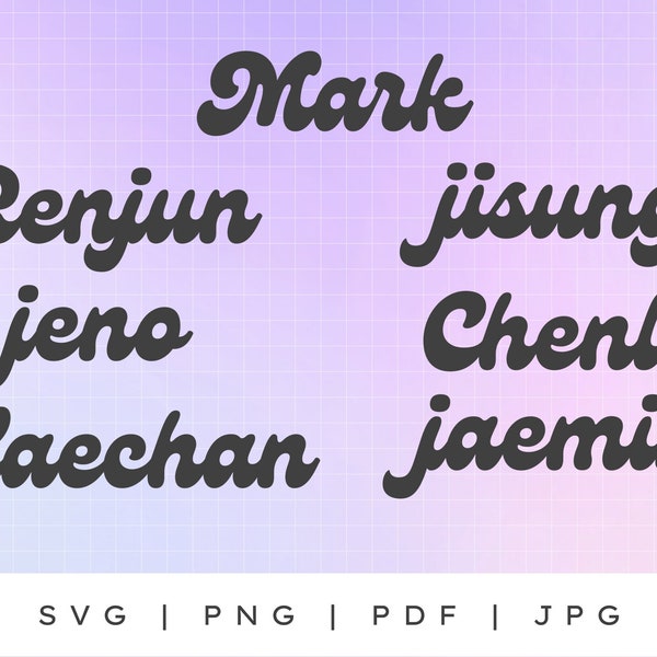 Kpop Font Svg - Etsy
