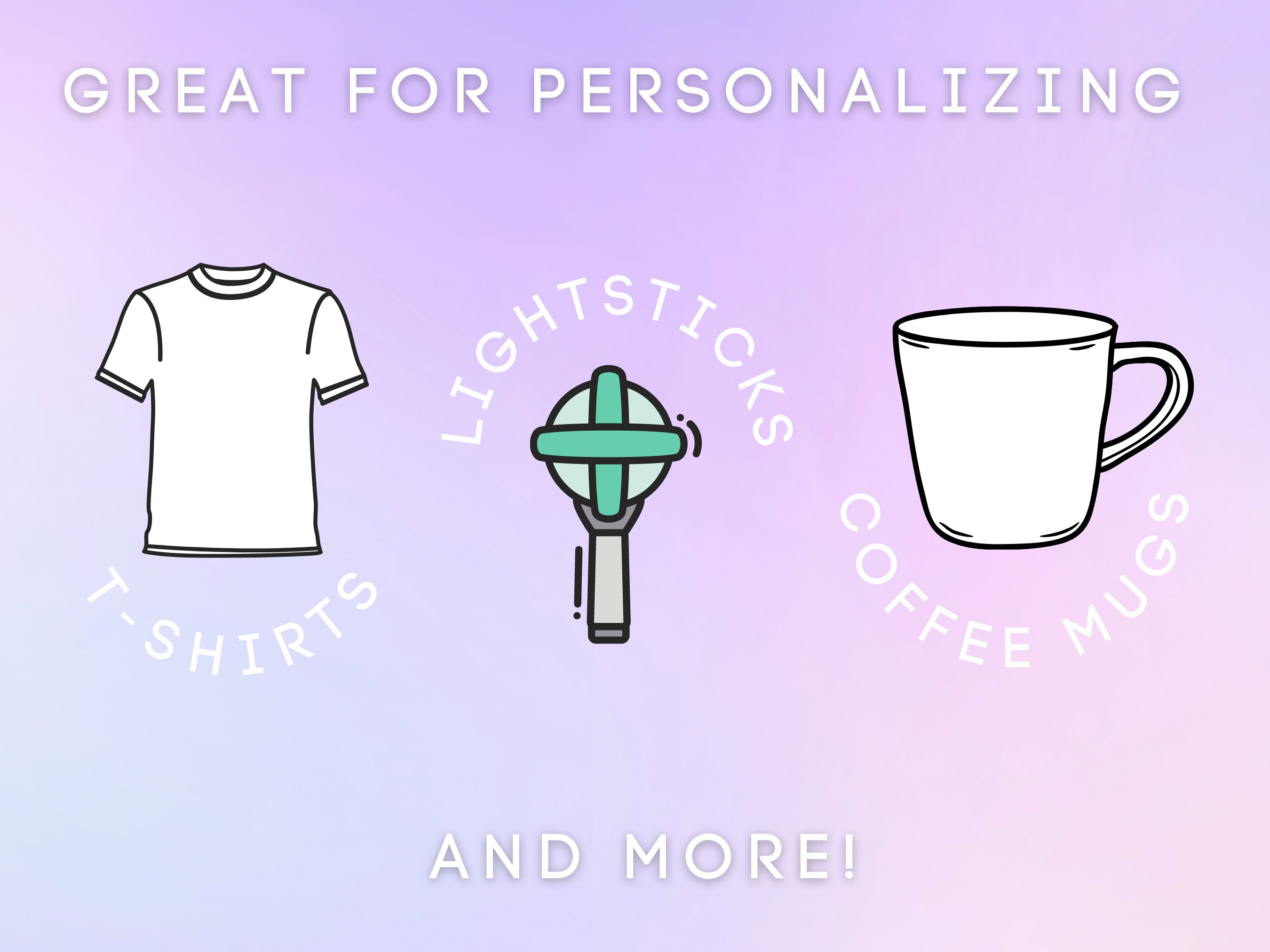 NCT DREAM DECAL Groovy Font Svg, Png, Pdf, Jpg Kpop Lightstick Decal ...