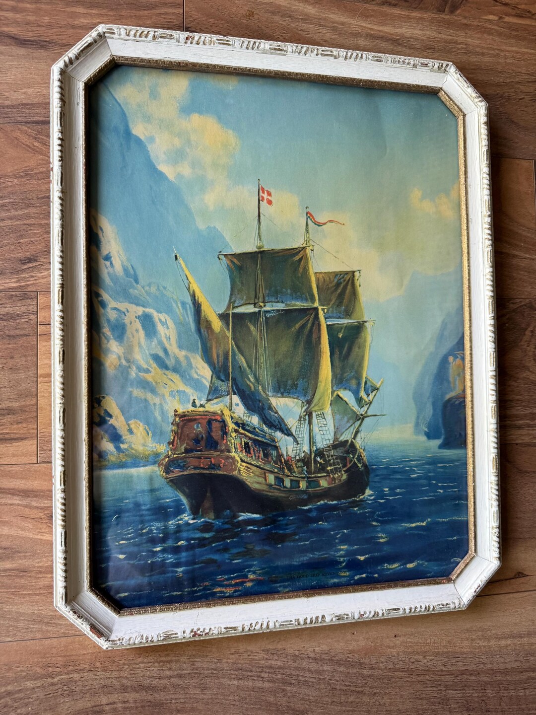 Antique 1920s R. Atkinson Fox “good Ship Adventure” Lithograph – Rare ...