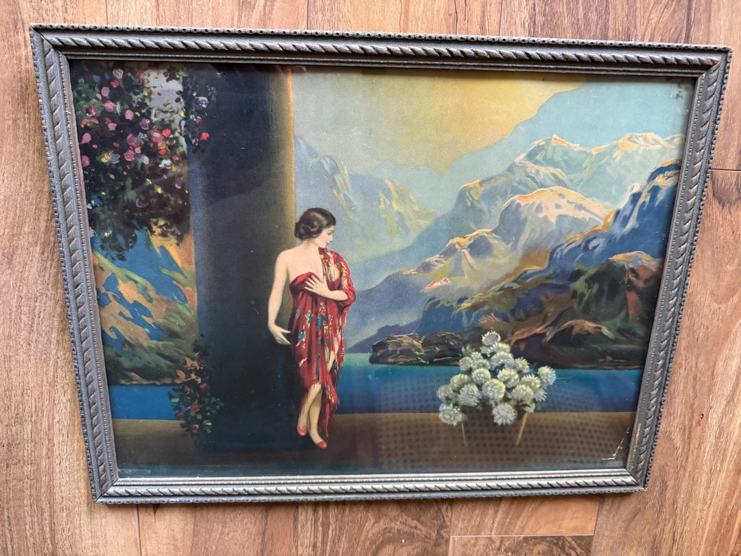 Original 1920s R. Atkinson Fox “sunrise” Lithograph – Art Deco Print ...