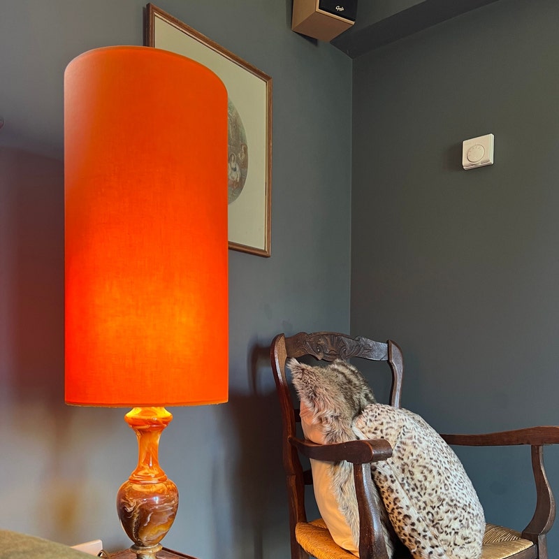 Orange Lamp Shade - Etsy UK