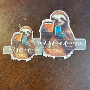 Sloth Sticker Decals Decorative Matte Labels Custom Glossy Die Cut ...