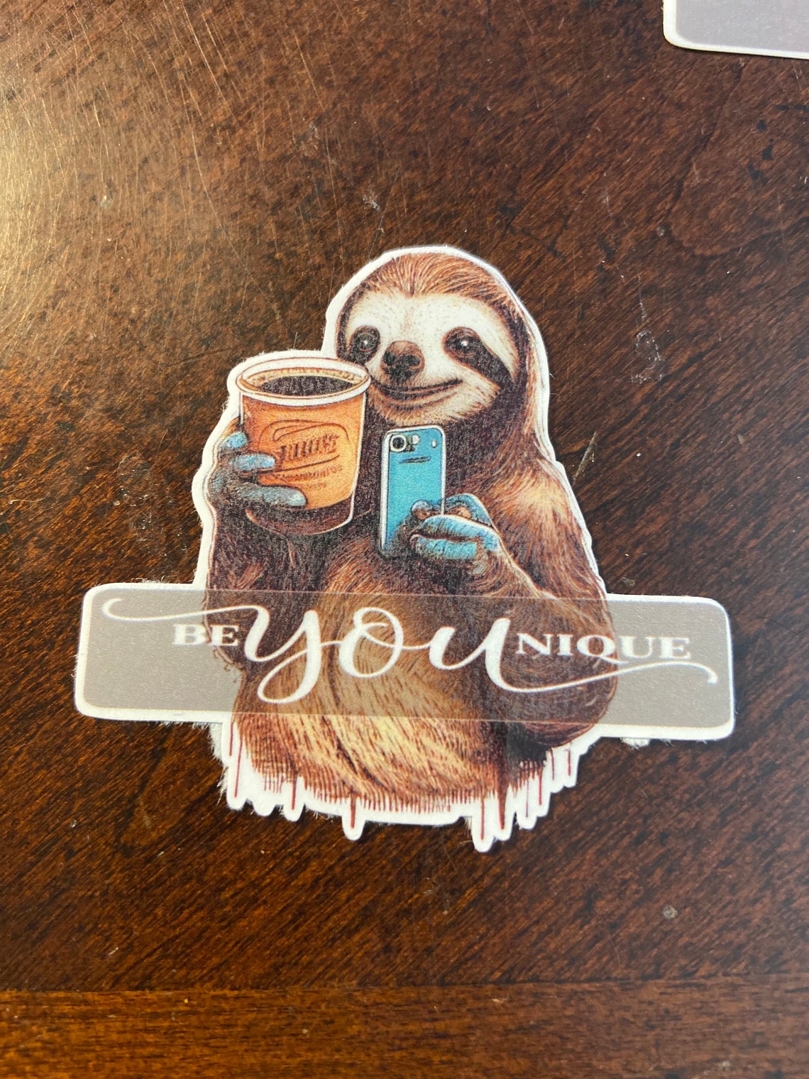 Sloth Sticker Decals Decorative Matte Labels Custom Glossy Die Cut ...